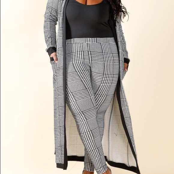 Pants & Jumpsuits | Houndstooth 2 Piece Set | Poshmark